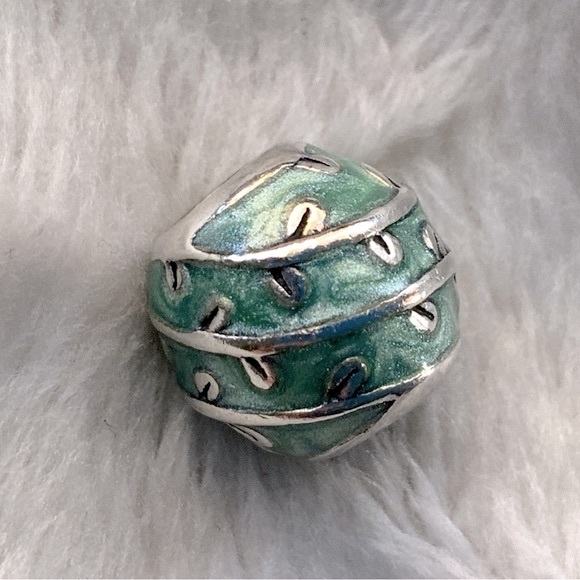 Pandora | Jewelry | Pandora Light Blue Vines Bead | Poshmark